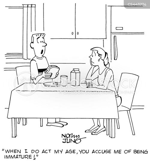 Acting Your Age Cartoons and Comics - funny pictures from CartoonStock