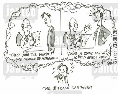bipolar disorders cartoons - Humor from Jantoo Cartoons