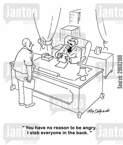 backstabbing cartoons - Humor from Jantoo Cartoons