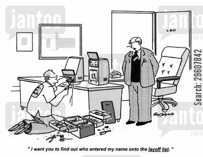 layoff cartoons - Humor from Jantoo Cartoons
