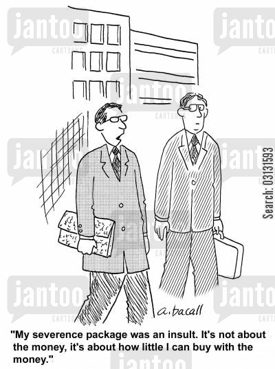 severance packages cartoons - Humor from Jantoo Cartoons