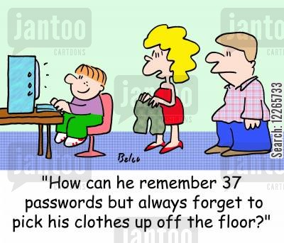 password cartoons - Humor from Jantoo Cartoons