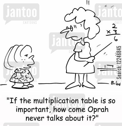 multiplication table cartoons - Humor from Jantoo Cartoons