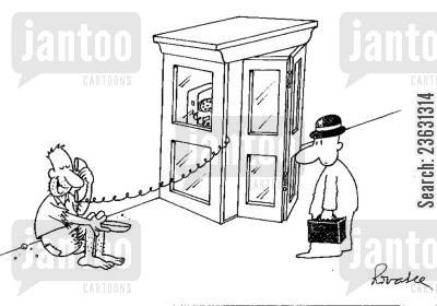 telephone booths cartoons - Humor from Jantoo Cartoons