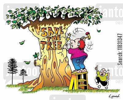 save the trees cartoons - Humor from Jantoo Cartoons