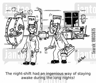 night shift cartoons - Humor from Jantoo Cartoons