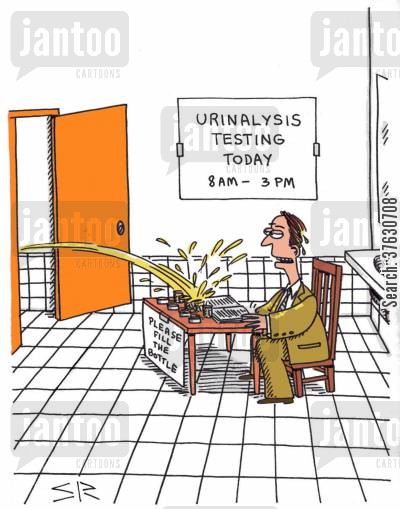 urine tests cartoons - Humor from Jantoo Cartoons