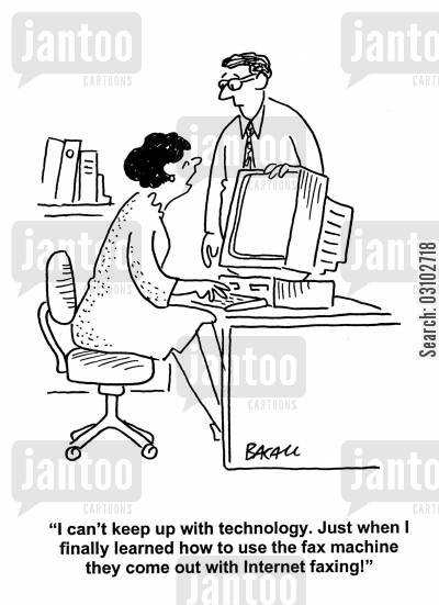 fax machine cartoons - Humor from Jantoo Cartoons