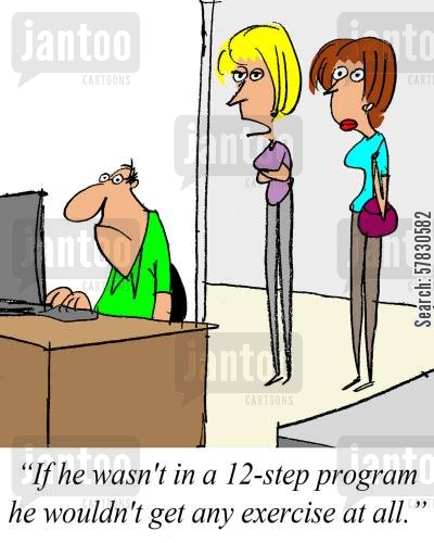 12 step program cartoons - Humor from Jantoo Cartoons