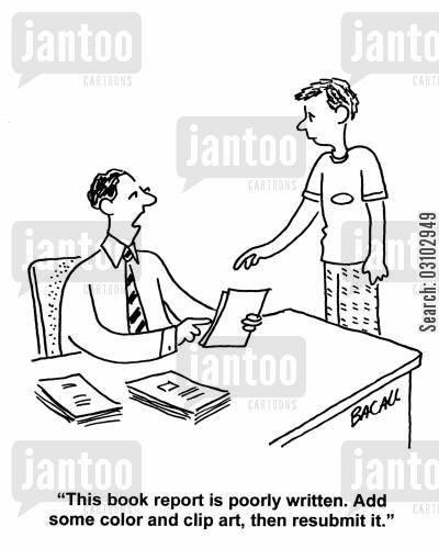 book reports cartoons - Humor from Jantoo Cartoons