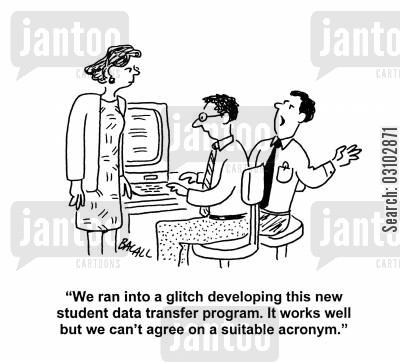 acronyms cartoons - Humor from Jantoo Cartoons