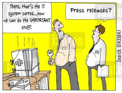 press release cartoons - Humor from Jantoo Cartoons