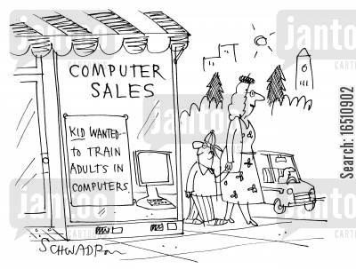 computer shop cartoons - Humor from Jantoo Cartoons