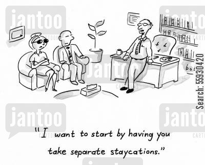 staycation cartoons - Humor from Jantoo Cartoons
