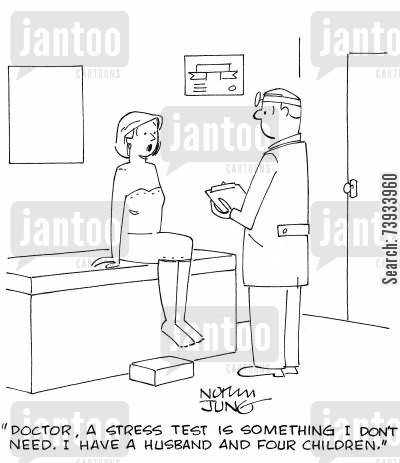 stress test cartoons - Humor from Jantoo Cartoons