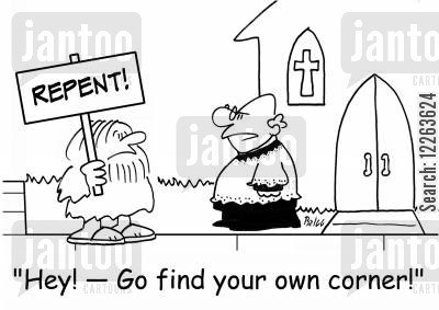 repenting cartoons - Humor from Jantoo Cartoons
