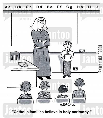 Catholic School Cartoon Funny Graphics