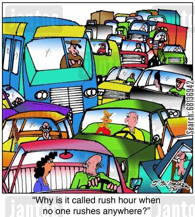 rush hour cartoons - Humor from Jantoo Cartoons