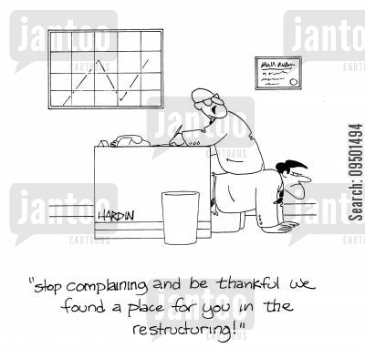 restructuring cartoons - Humor from Jantoo Cartoons