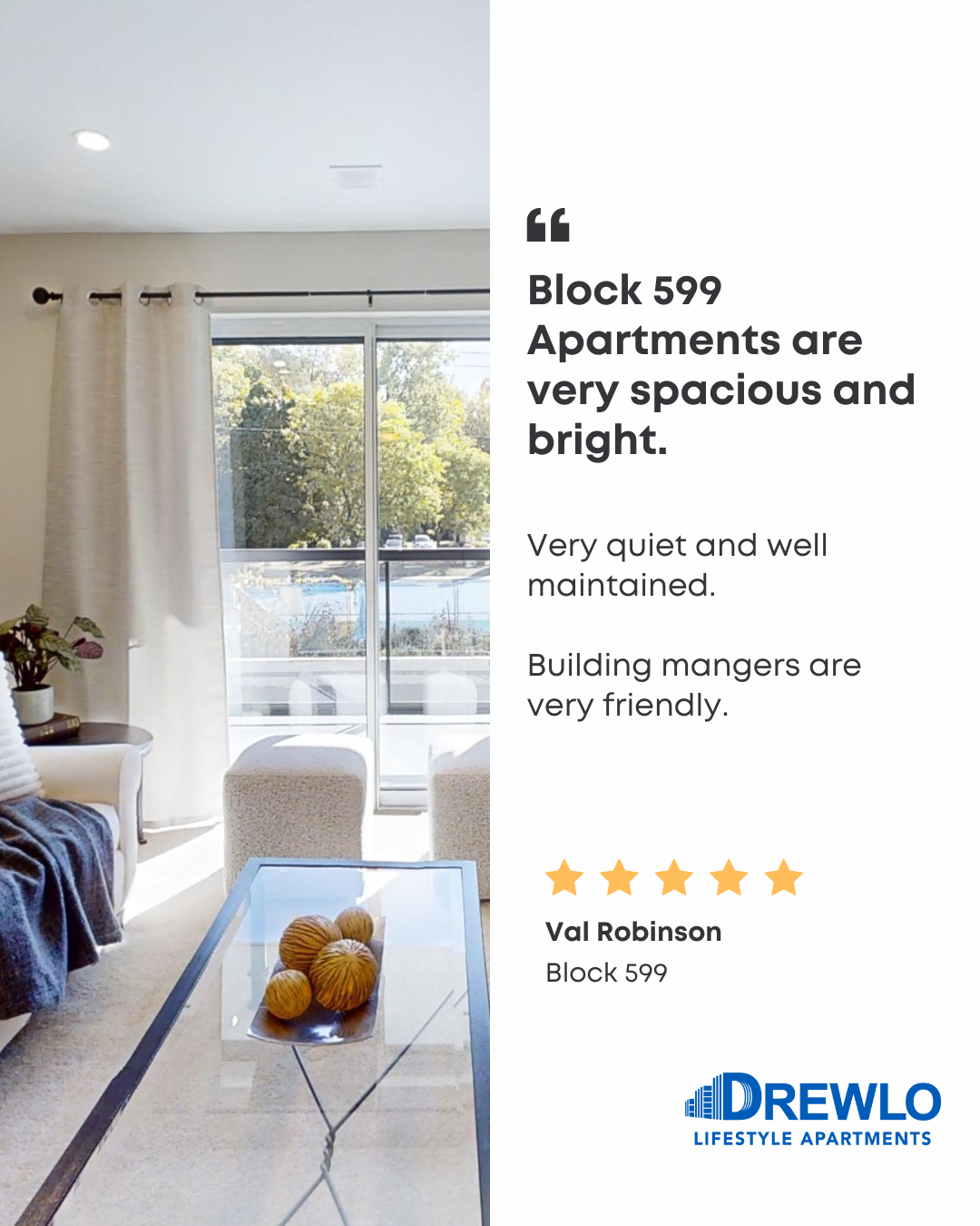 Block 599 - 5 Star Rating