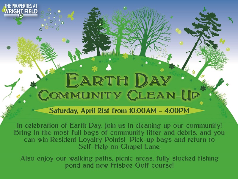 Earth Day Community Clean-up | The Properties at Wright Field
