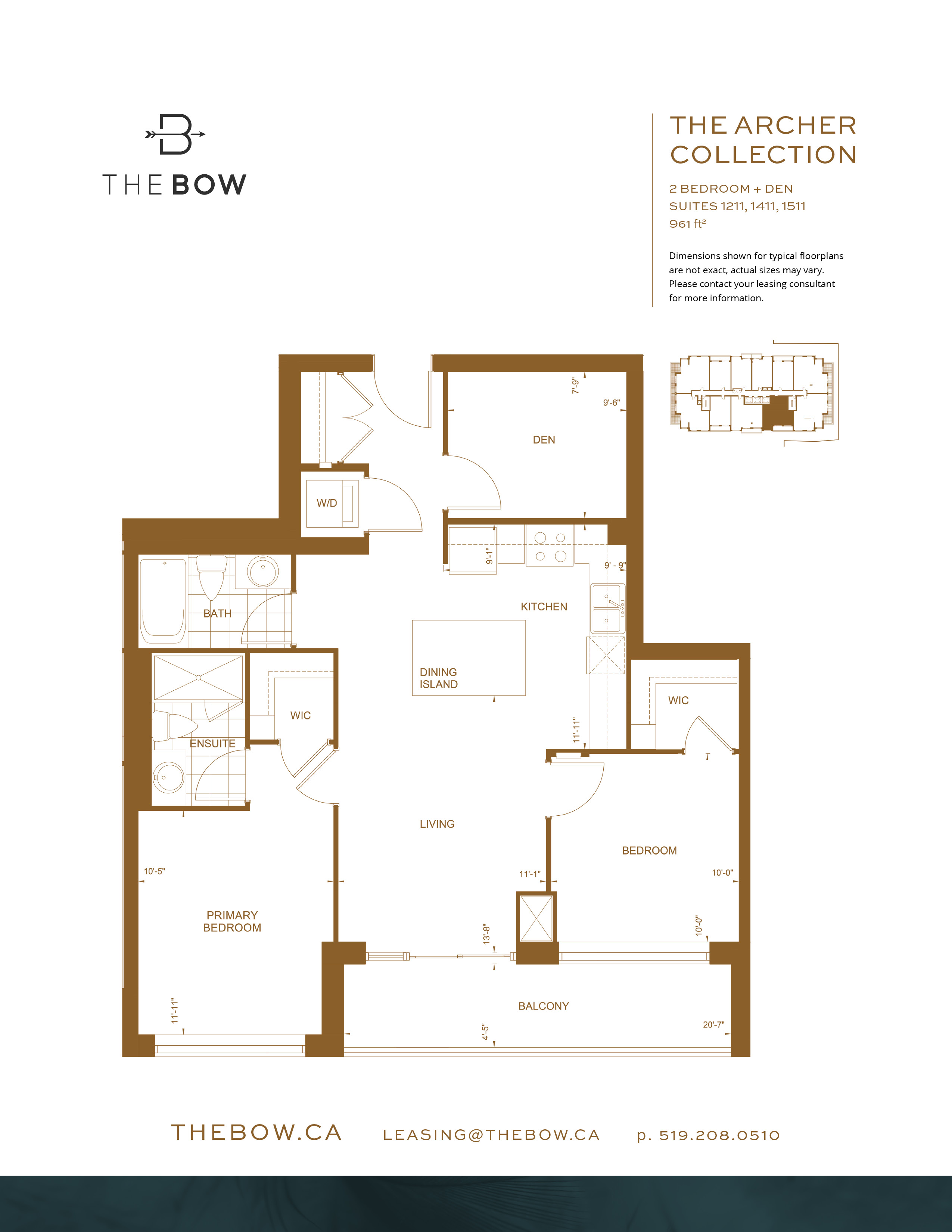 Suite Availability | New Apartment Suites for Rent | The Bow