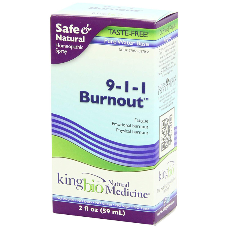 King Bio 9-1-1 Burnout Homeopathic Spray Pure Water Base Top Quality ...