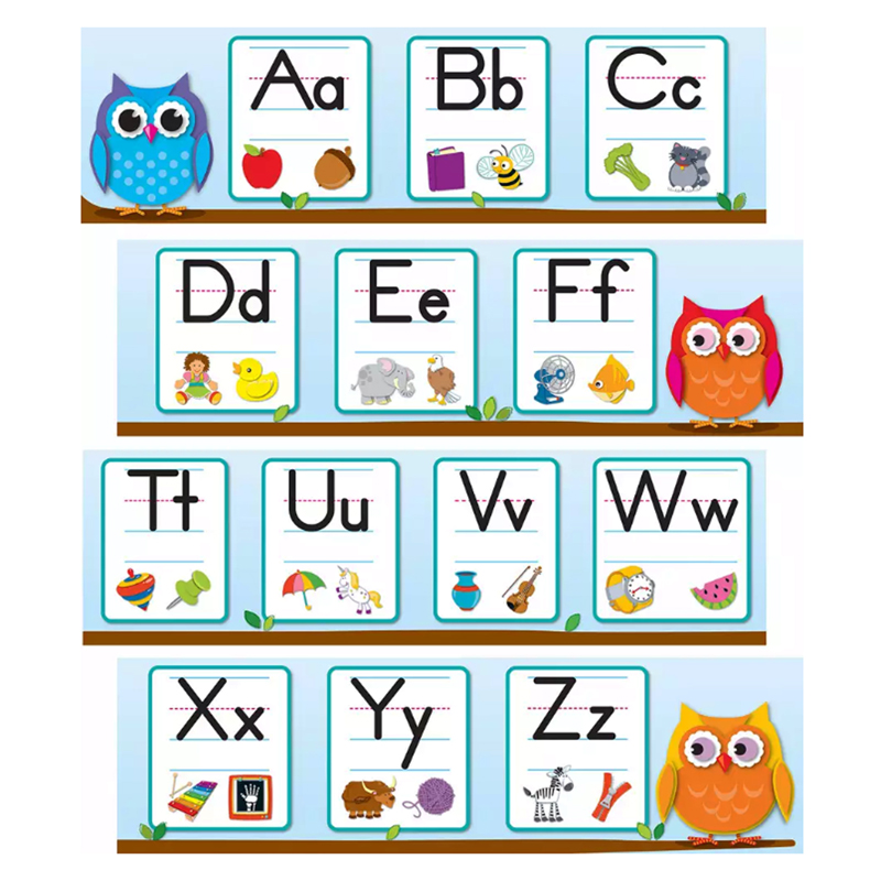 Carson Dellosa - Colorful Owls Alphabet Grades | eBay