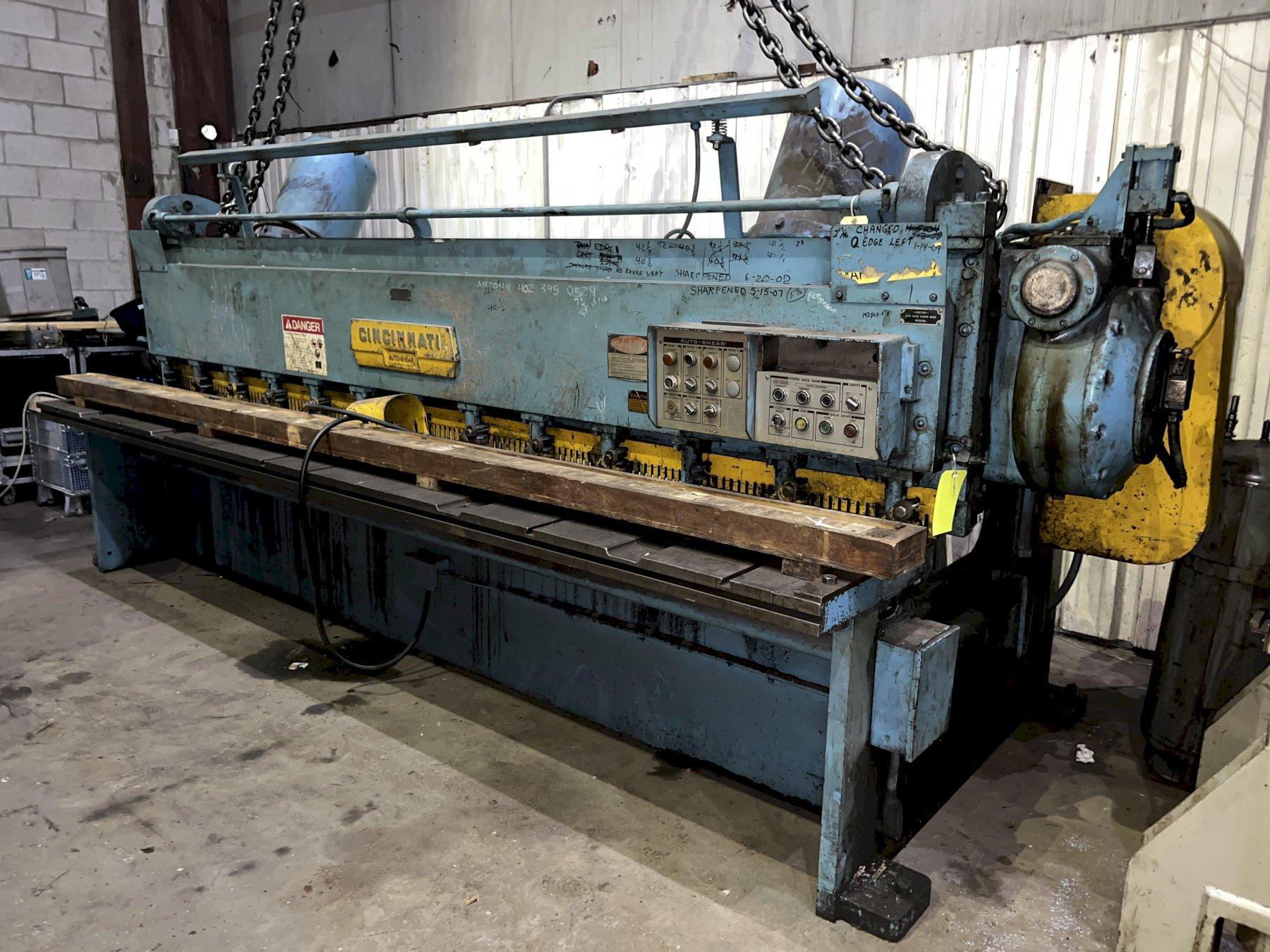 CINCINNATI INC 12 X 3/16 - Shears, Power Squaring (In) | Machine Hub