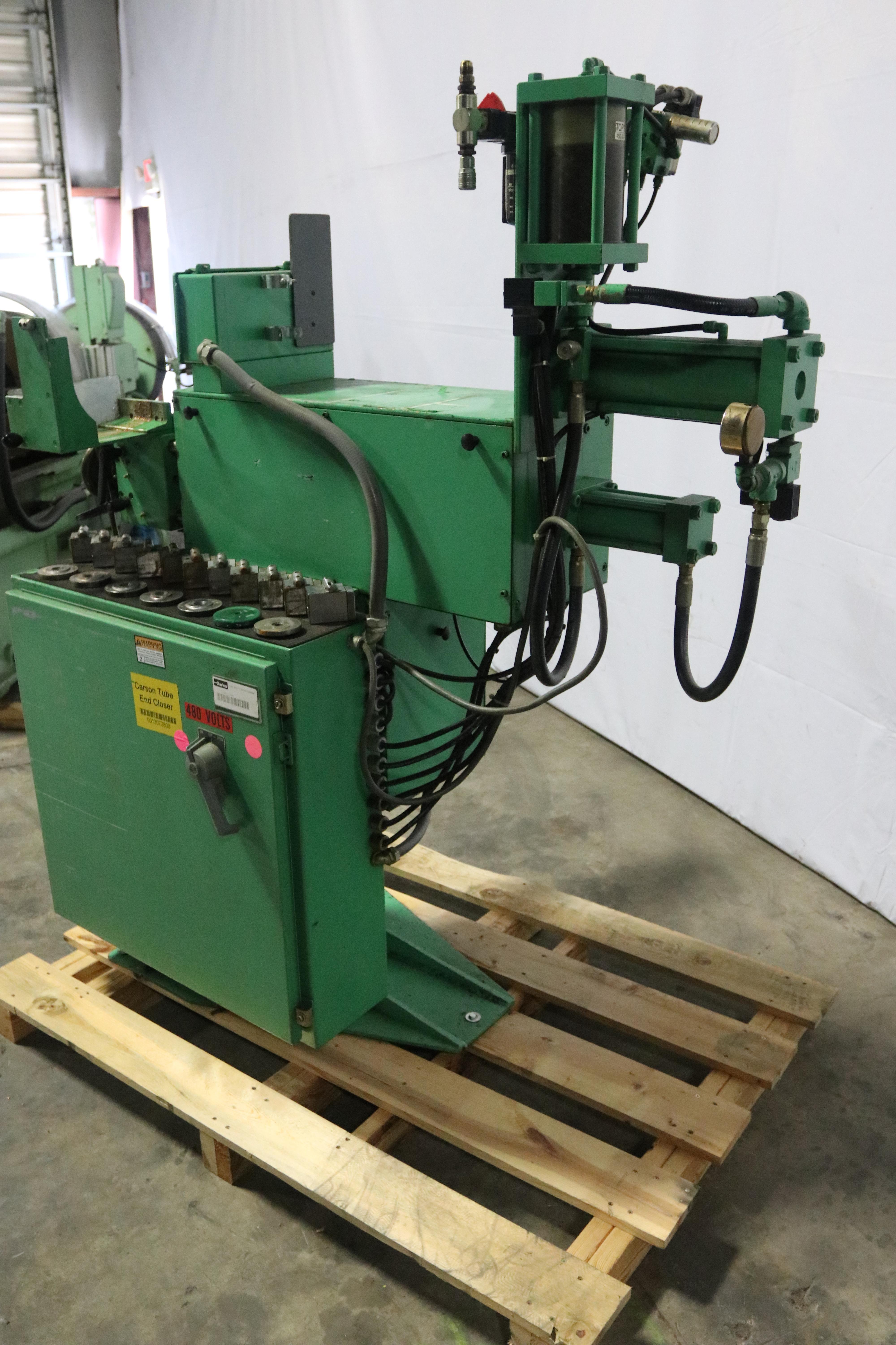 1-3/8″ CARSON TRC-1 Flat End Spinner/Tube End Closing Machine: STOCK #10496