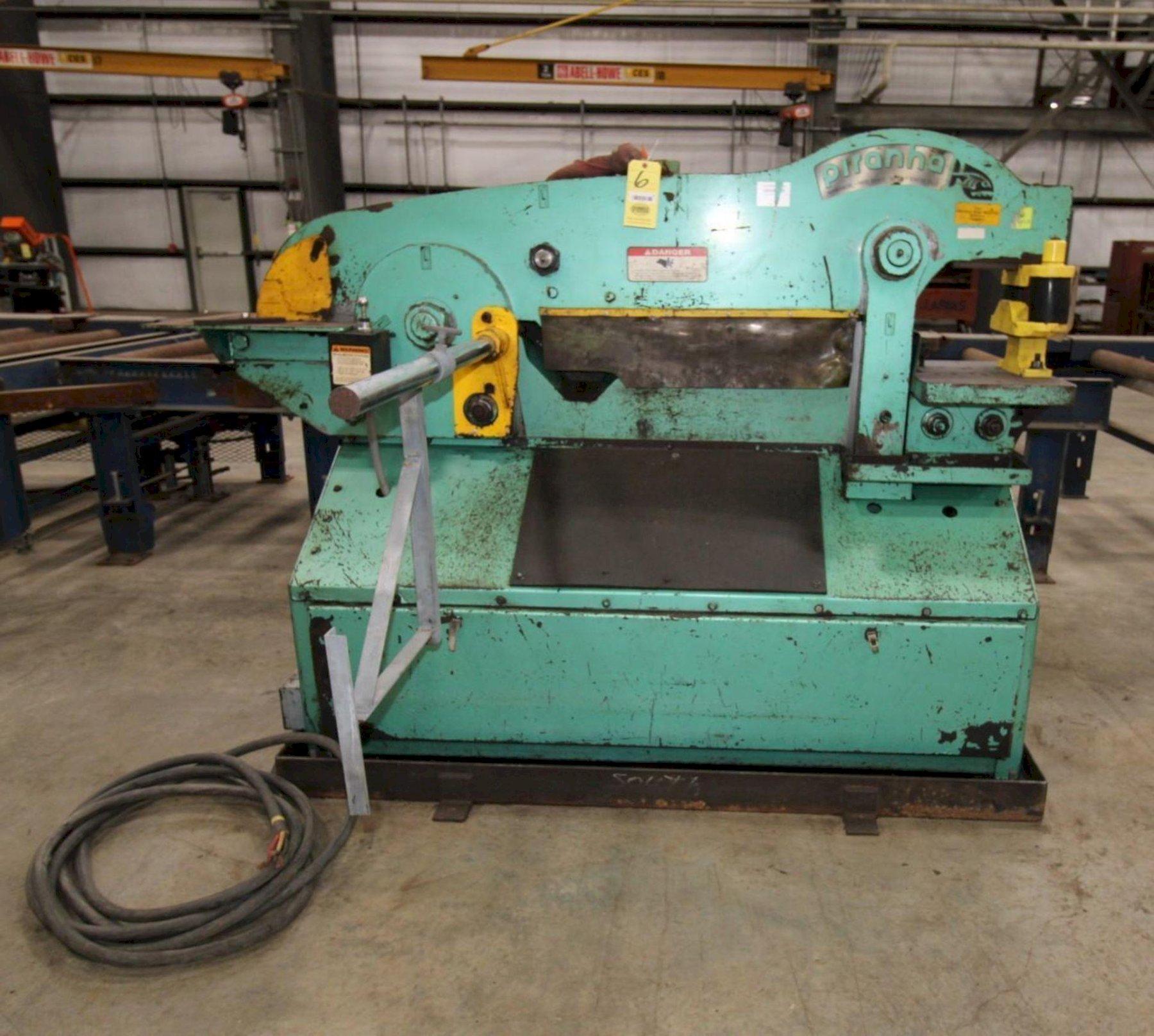 120 TON PIRANHA MODEL #P120 HYDRAULIC IRONWORKER: STOCK #18627