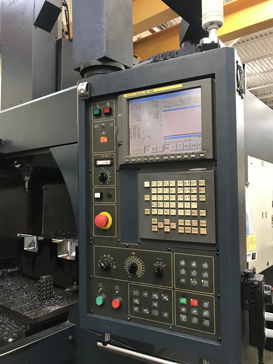 JOHNFORD DMC 2100HN BRIDGE STYLE CNC VERTICAL MACHINING CENTER w/Fanuc ...