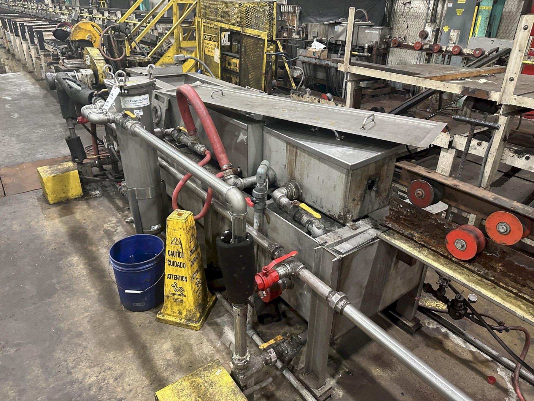 4″ CAPACITY ULTRASONIC BAR & TUBE CONTINUOUS WASHER: STOCK #22589
