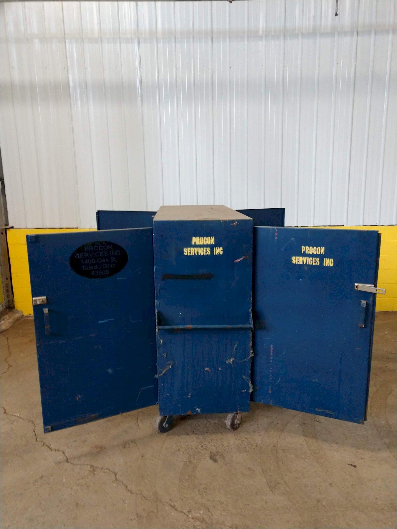 LARGE BLUE PORTABLE JOB BOX: STOCK #12388