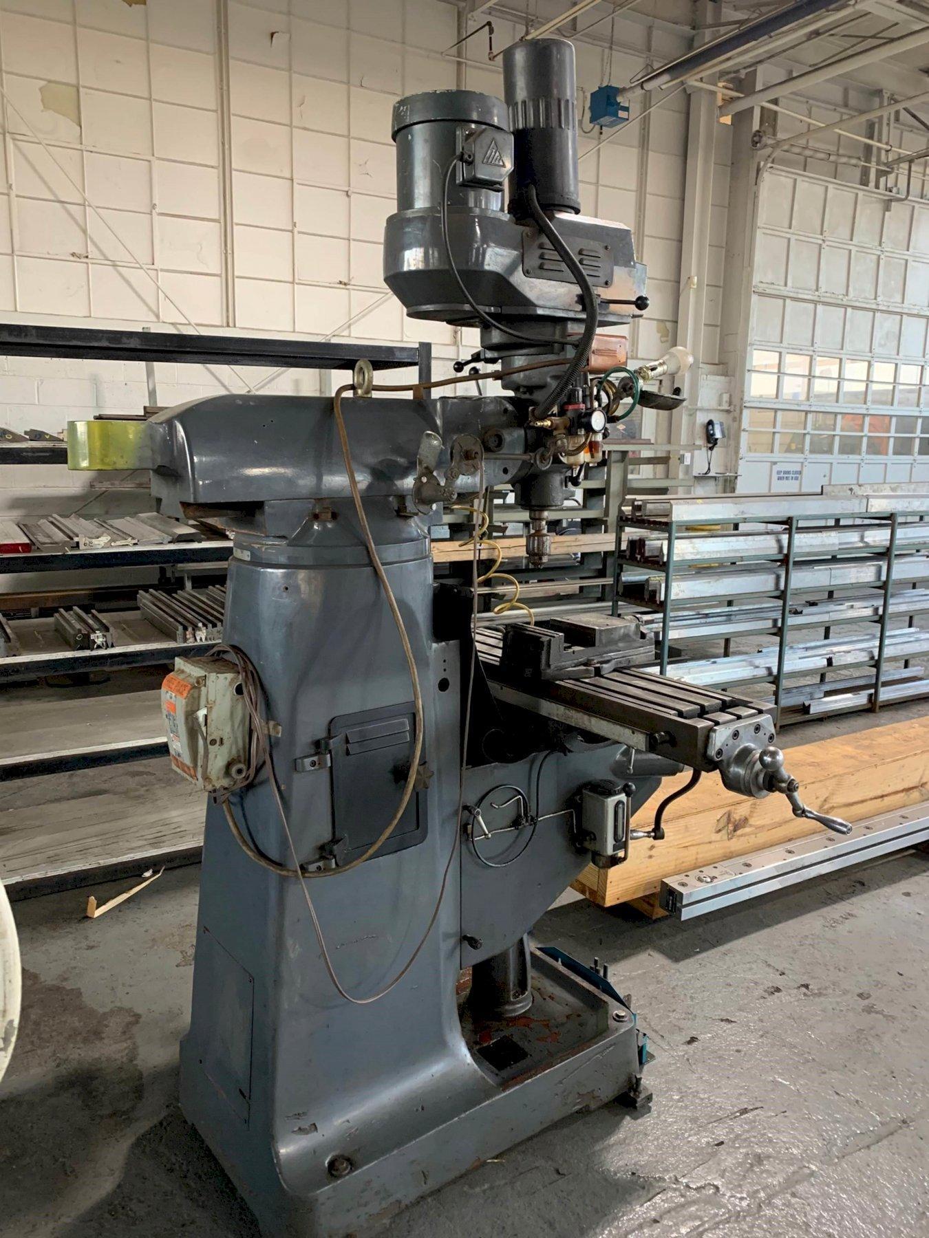 9″ x 42″ KBC MODEL TUM-1VS VERTICAL KNEE MILL | Blumberg Machinery Co.