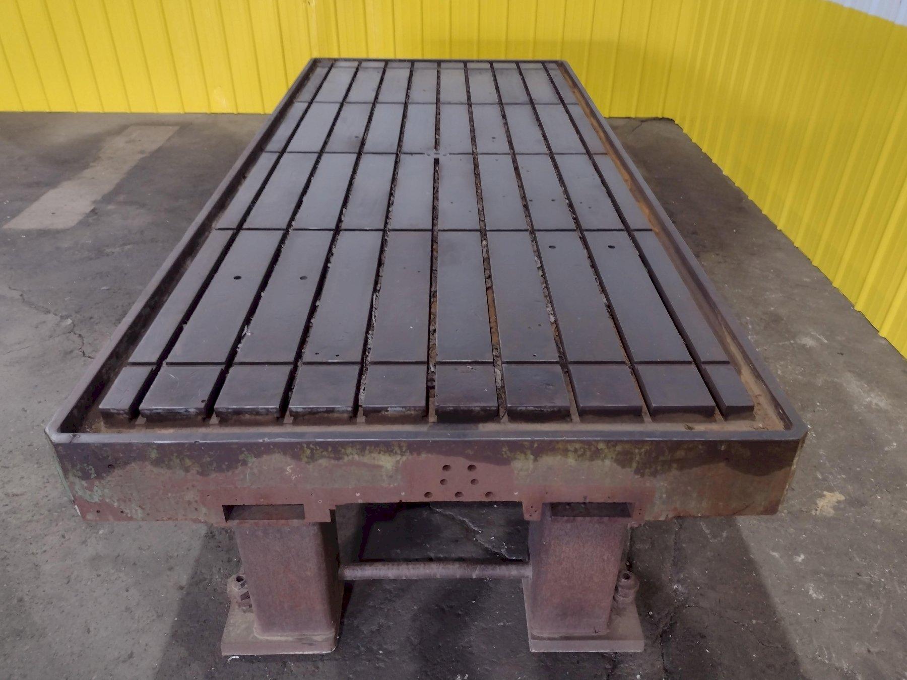 132″ X 60″ HEAVY DUTY T-SLOTTED WELDING TABLE: STOCK #19035