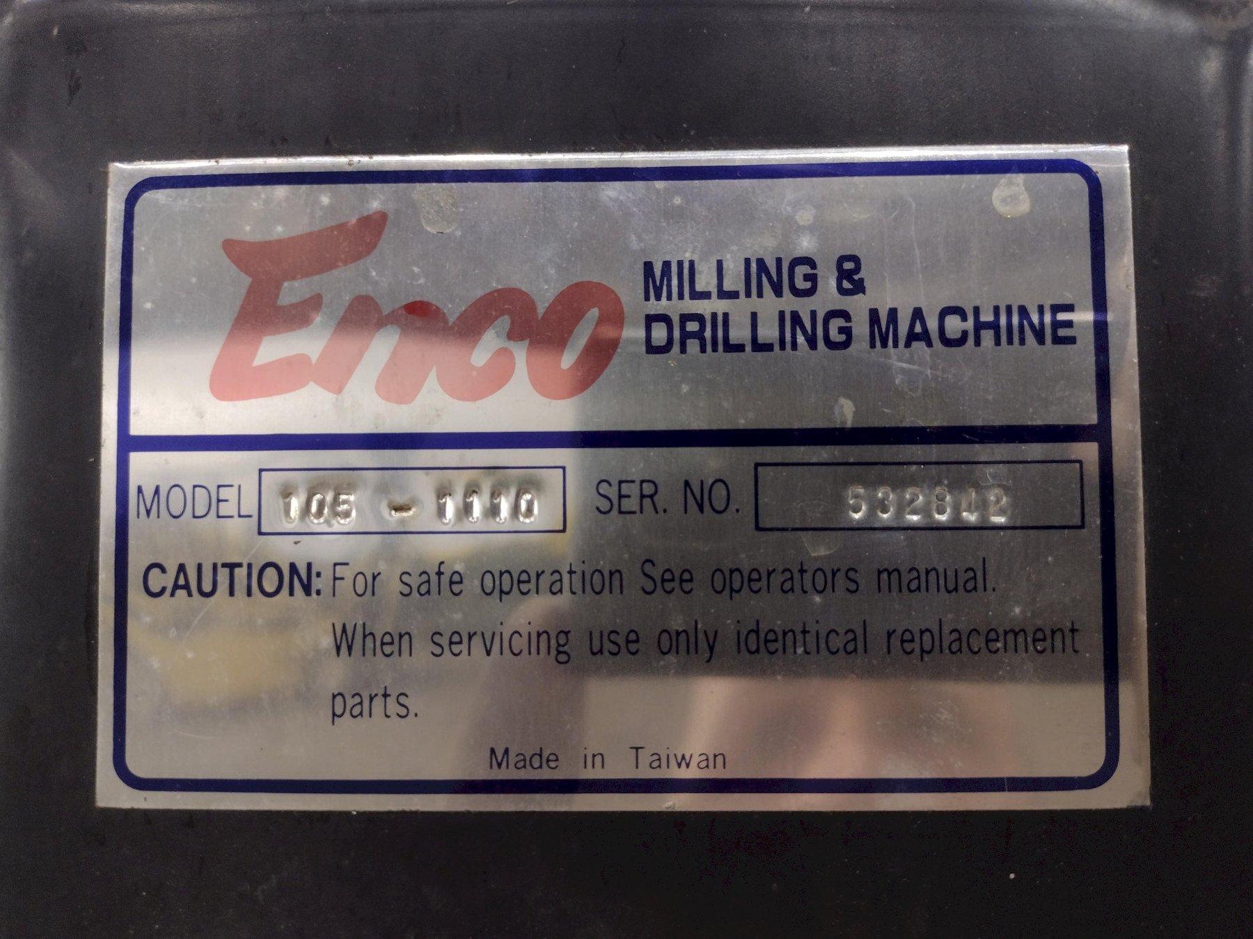 ENCO VERTICAL MILL: STOCK #20116