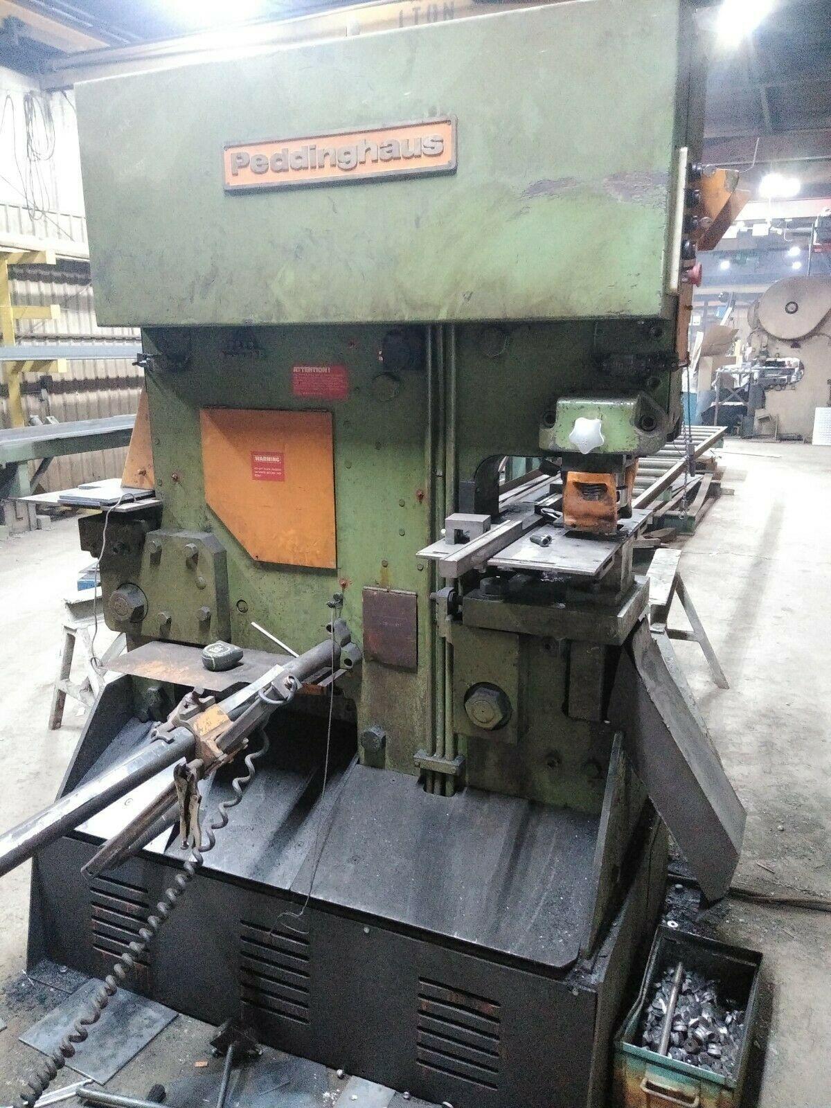110 TON PEDDINGHAUS “PEDDIWORKER” 1100G HYDRAULIC IRONWORKER: STOCK #11811