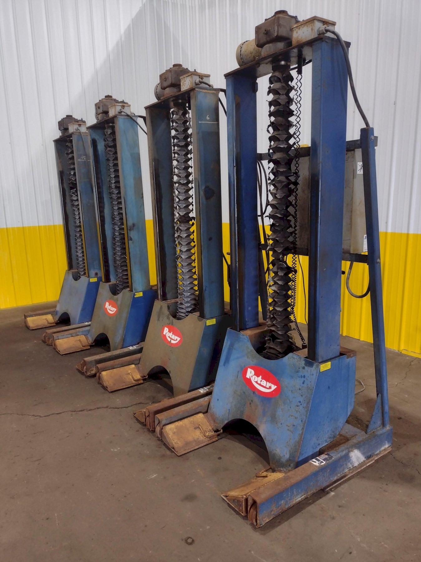 (4) 12,000 LBS ROTARY “TRANSPO-LIFT” MOBILE COLUMN VEHICLE LIFTS ...
