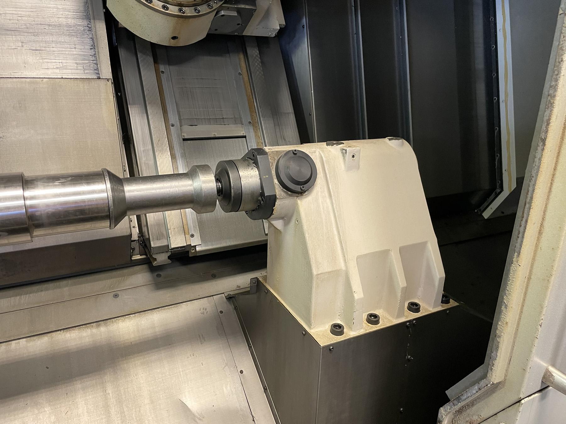 Okuma Multus B400 5 axis CNC lathe, 12″ chuck, 60″ centers, OSP-P200L, chip, high pressure ...