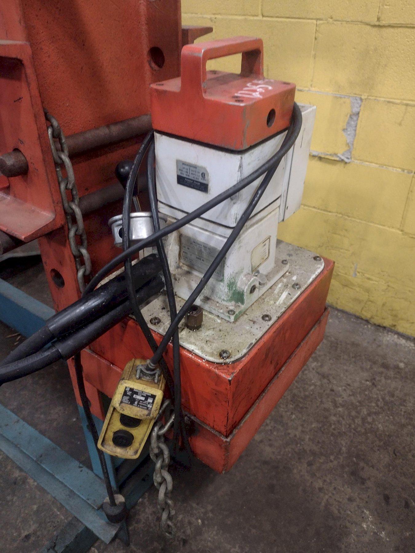 100 TON OTC POWER TEAM OWATONNA H FRAME HYDRAULIC PRESS: STOCK 16240
