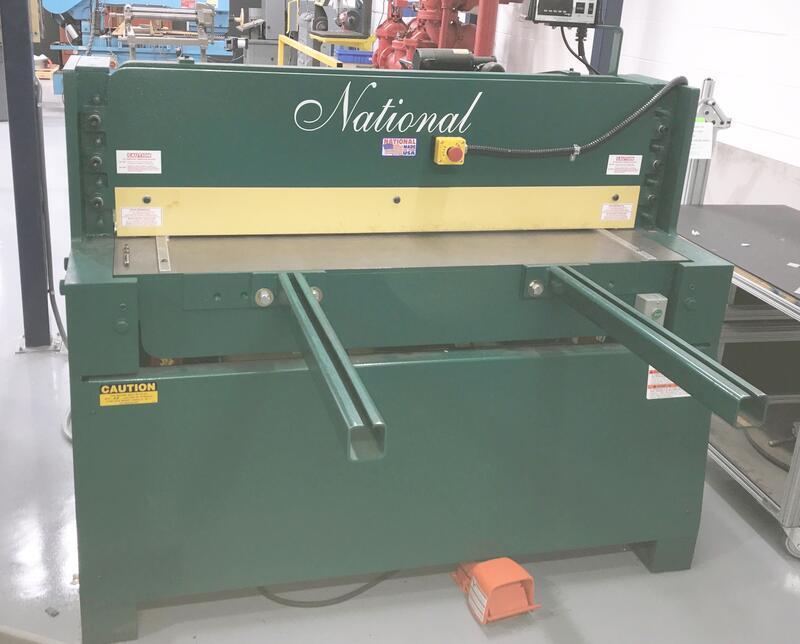 48 X 1 4 NATIONAL 4825 HYDRAULIC SHEAR STOCK 0313221 G 2000 Inc 48 X 1 4 NATIONAL 4825 HYDRAULIC SHEAR STOCK 0313221 G 2000 Inc