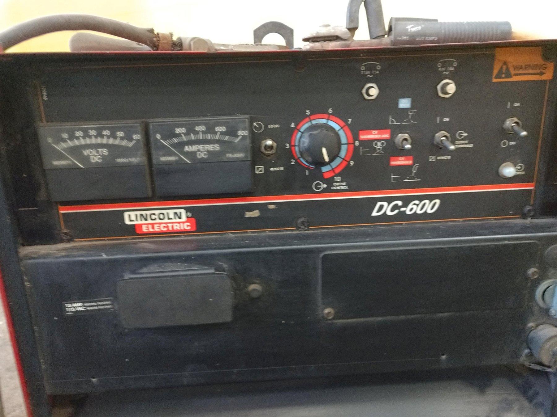 600 AMP LINCOLN MODEL #DC-600 WELDING POWER SOURCE: STOCK 14136