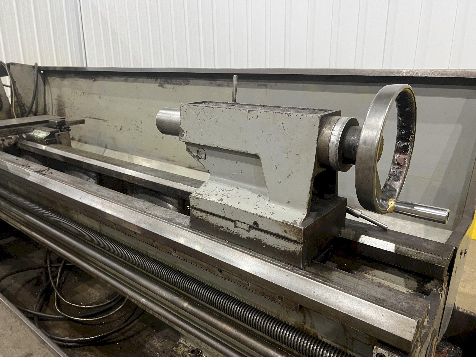 17″ X 80″ CLAUSING COLCHESTER MODEL #17 ENGINE LATHE, 3″ HOLE: STOCK #19820