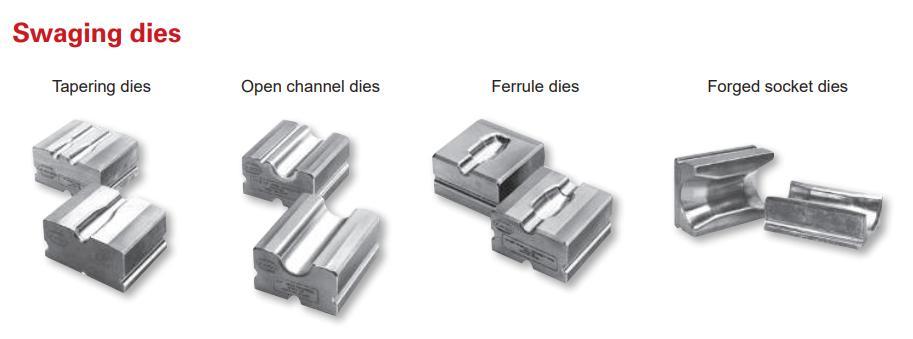500 TON ESCO MODEL MARK-150 CABLE SWAGING PRESS WITH TOOLING: STOCK #17519