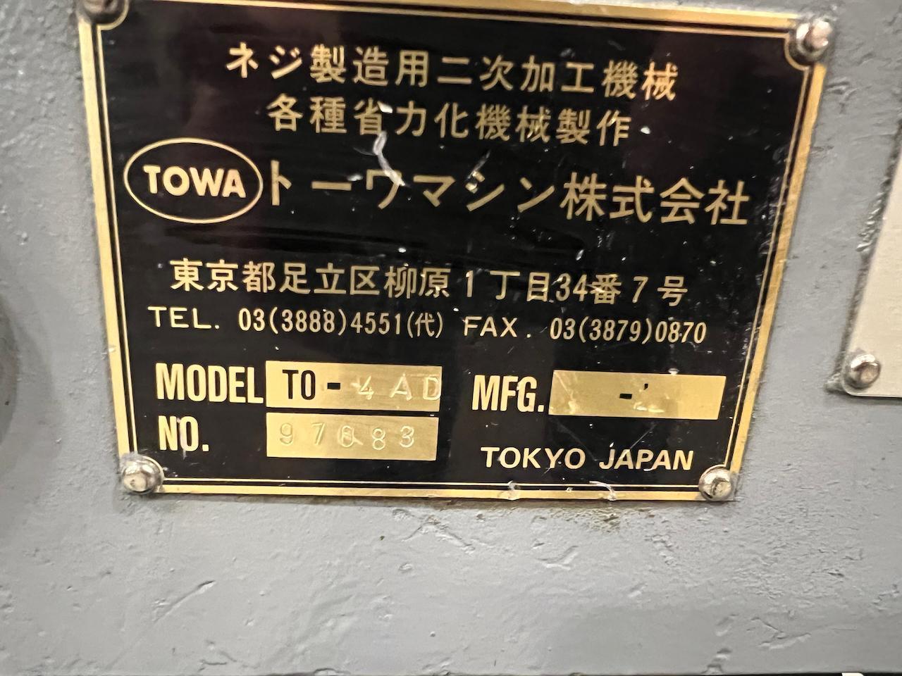 Towa Model TO-4AD Automatic Shaving Machine | Hariton Machinery Company ...