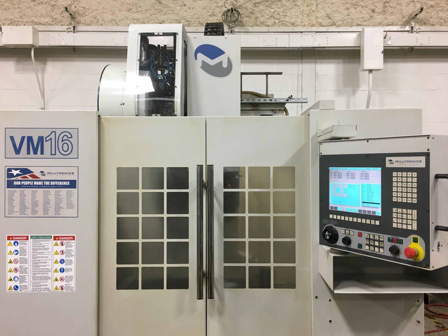 Milltronics Model VM16 CNC Vertical Machining Center, S/N 10673, New ...