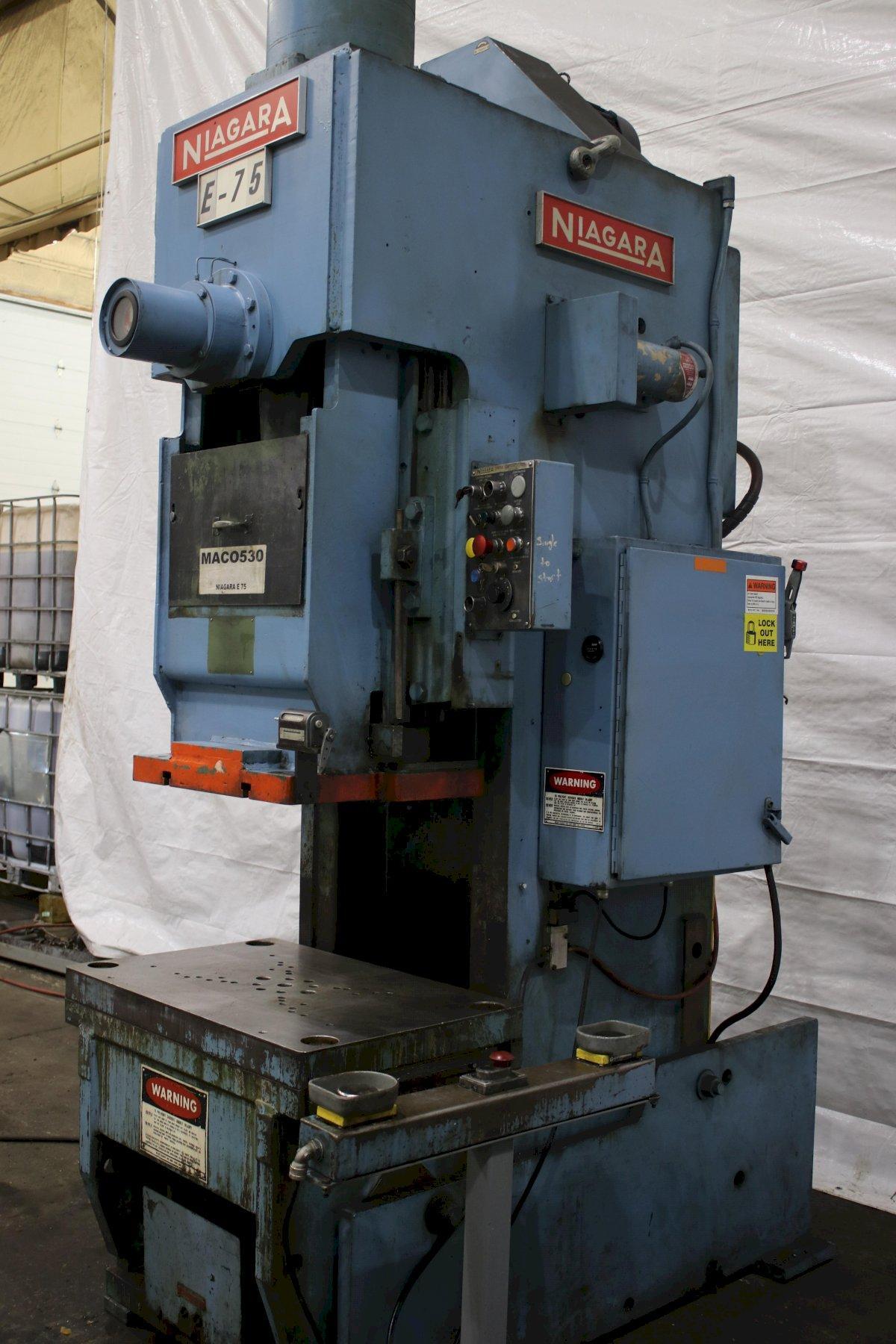 NIAGARA E75 - Presses, O.B.I, Flywheel, Single Crank | Machine Hub