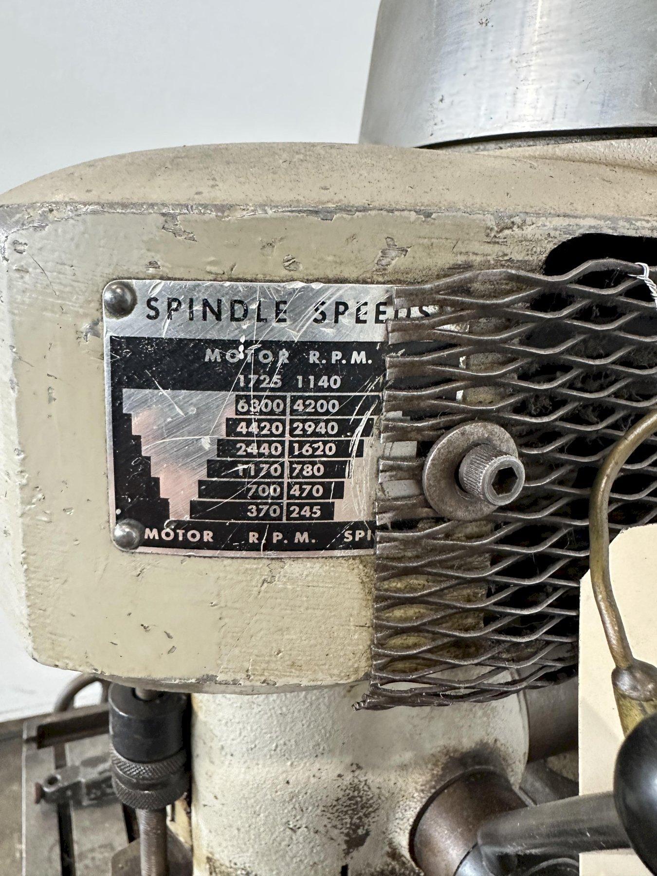 ROCKWELL 21-122 HORIZONTAL/VERTICAL MILLING MACHINE. STOCK # 0638623 ...