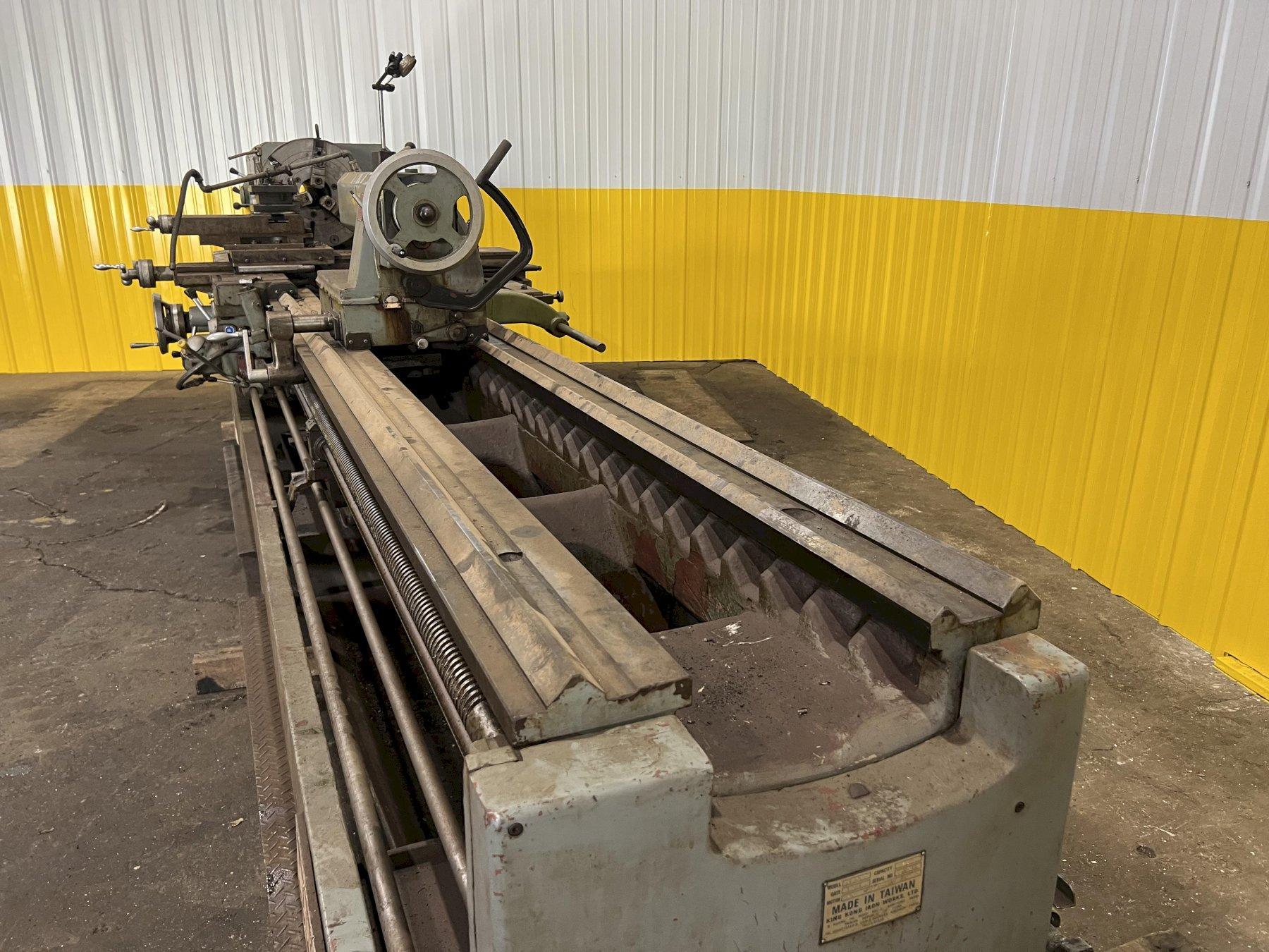 25″ X 96″ KINGSTON MODEL #HR3000 HEAVY DUTY ENGINE LATHE: STOCK #18947